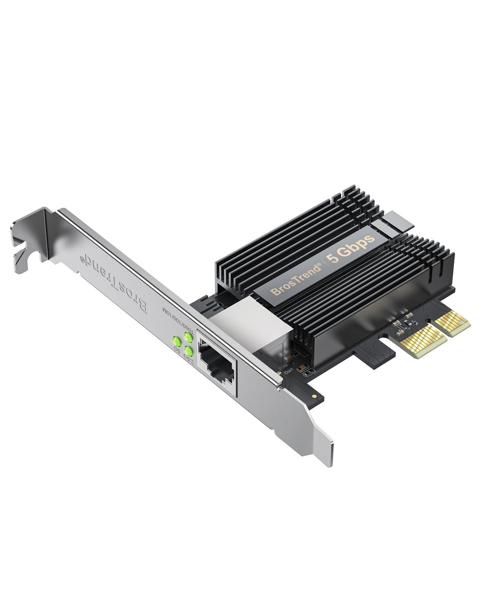 BrosTrend 5Gb PCIe Network Card | Windows 11/10 & Windows Server 2022 ...