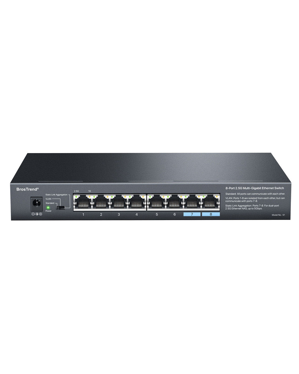 BrosTrend 8-Port 2.5G Ethernet Switch | 3 Working Mode | Limited ...