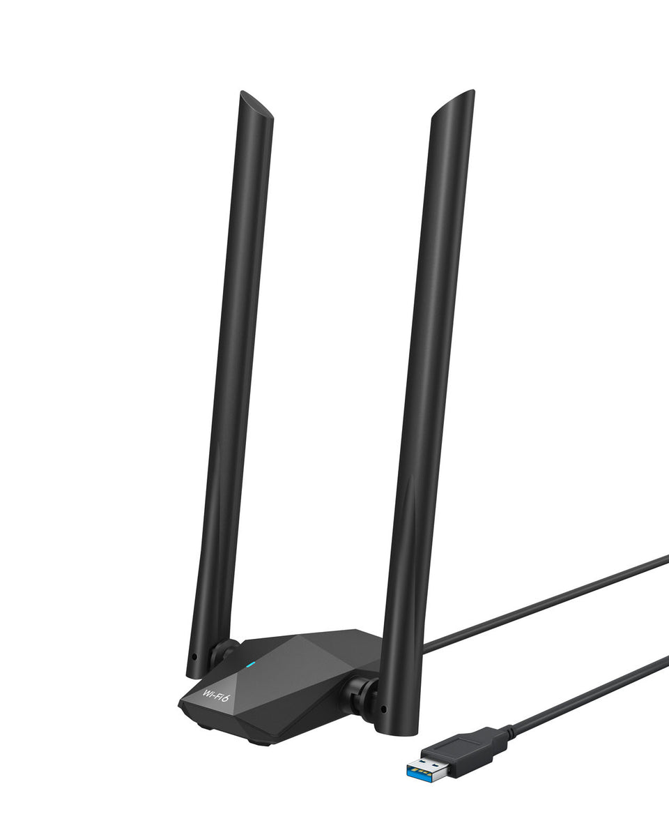 BrosTrend USB WiFi 6 Adapter | 1800Mbps | High Gain Wi-Fi Antennas ...